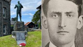 Memorial to poet Hedd Wyn vandalised for second time - BBC News