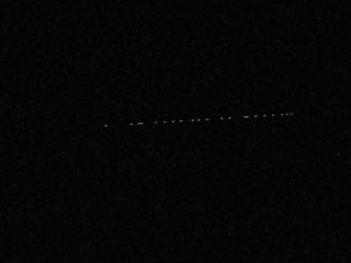 Elon Musk's Starlink satellites light up sky in south of England - BBC News