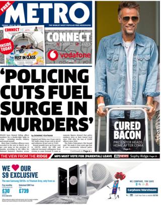 Newspaper headlines: 'Lawless Britain' and a 'cosy cover-up' - BBC News