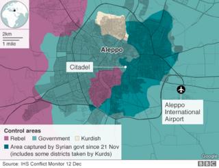 Aleppo battle: Calls to spare lives as fighting nears end - BBC News