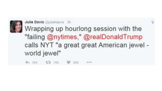 Trump interview: Key points from sit-down with New York Times - BBC News