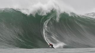 Mavericks: Surfers from around the world take on huge waves in ...