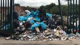 Fly-tipping discovered 2,700 times a day in England - BBC News
