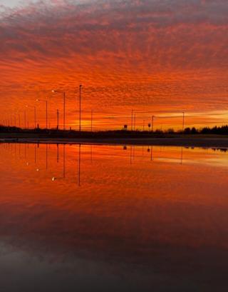 In pictures: Scotland's stunning sunset - BBC News