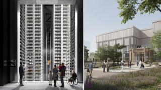 Building a bigger home for the British Library collection - BBC News