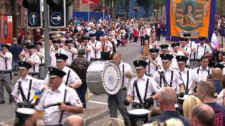 Twelfth of July parades take place across Northern Ireland - BBC News