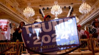 Donald Trump says he'll run for president again in 2024 - BBC News