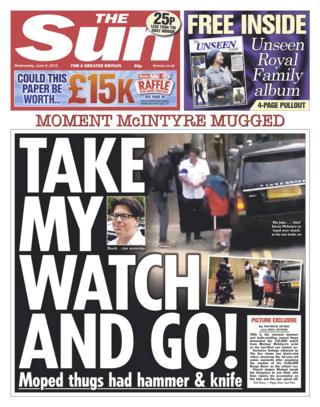 Newspaper headlines: 'Severe turbulence' for May and 'Wild West London ...