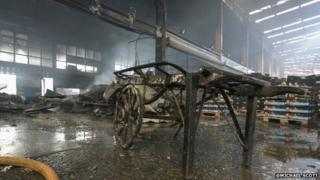 Fire breaks out at Birmingham's Wholesale Market - BBC News