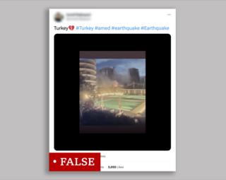 Turkey earthquake: The false images shared online - BBC News