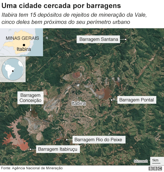 Mineração: cidade onde Vale nasceu vive cercada por 33 vezes o volume ...