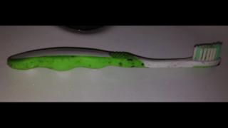 Mould has spread to my kids' toothbrushes - Salford mother - BBC News