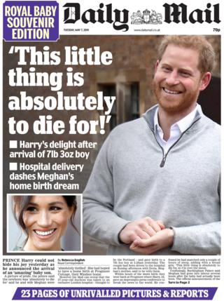Newspaper headlines: It's a boy! The papers welcome royal baby - BBC News