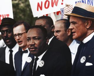 Colourising historical photos of the civil rights movement - BBC News