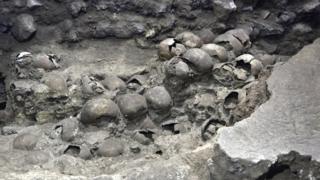 Aztec skull tower: Archaeologists unearth new sections in Mexico City ...