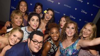 Disney's cartoon princesses gather in real life - BBC News