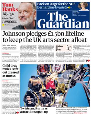 Newspaper headlines: Lifeline for UK culture and stamp duty 'holiday ...