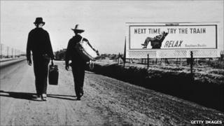 In Steinbeck's footsteps: America's middle-class underclass - BBC News