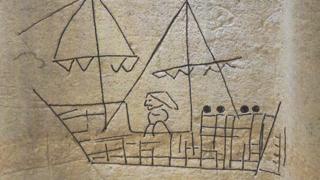 Mysteries of medieval graffiti in England's churches - BBC News
