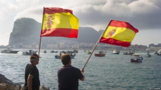 Gibraltar protest: In pictures - BBC News