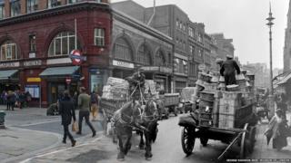 In pictures: London now and then - BBC News
