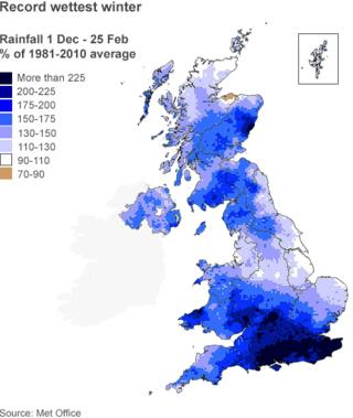 Met Office confirms the wettest winter on record for UK - BBC News