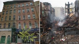 Six dead in New York City buildings collapse - BBC News