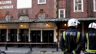 Apollo theatre collapse due to 'old' materials - BBC News
