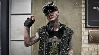 'Zombie Boy' Rick Genest found dead at home in Montreal - BBC News