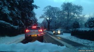 NI weather causes further travel disruption - BBC News
