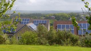 The town where one in ten have opted for solar power - BBC News