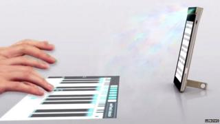 Lenovo phone features virtual keyboard - BBC News