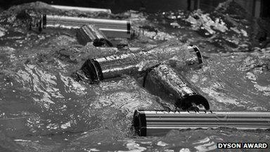 Wave power generator bags Dyson award - BBC News