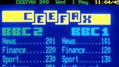 Cake recipes and Ceefax songs remembered - BBC News