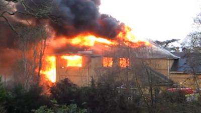 Lytchett Minster School fire 'devastates' building - BBC News