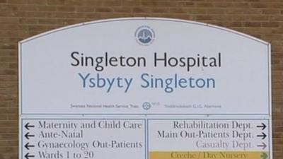 Apology over Peter O'Grady's treatment at Singleton Hospital - BBC News