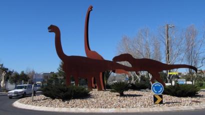 Hideous roundabout art round up. Starting with this one in Valencia ...