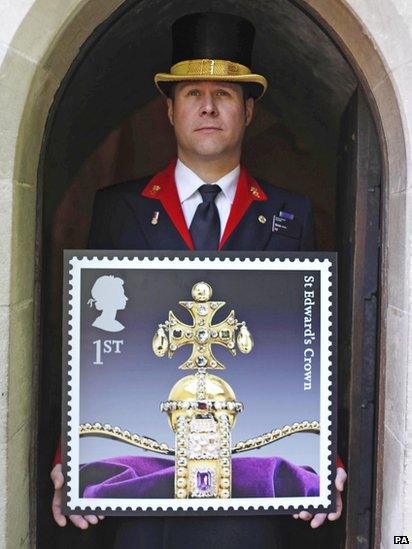 Pictures: New royal stamps show off the Crown Jewels - BBC Newsround