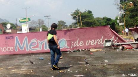 Mérida: en el centro de la protesta estudiantil venezolana - BBC News Mundo