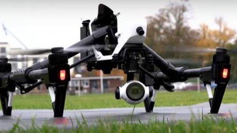 Police working with company to set up drone take-off site - BBC News
