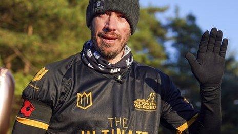 Gloucestershire Army captain reaches challenge midpoint after neck ...