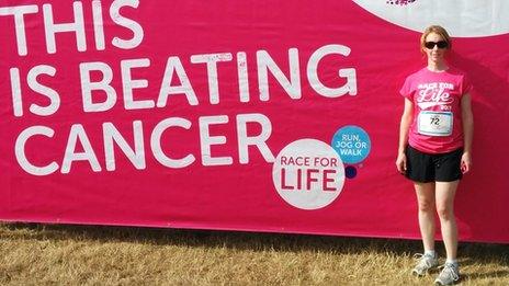 Cancer patient will keep running despite prognosis - BBC News