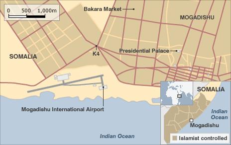 Somali suicide attackers hit Mogadishu airport - BBC News