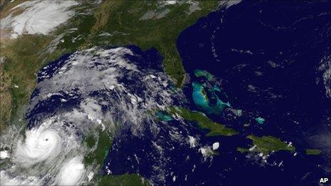 Tropical Storm Karl becomes hurricane over Gulf - BBC News
