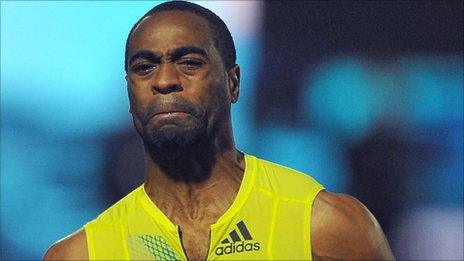 Tyson Gay sets sights on catching 100m rival Usain Bolt - BBC Sport
