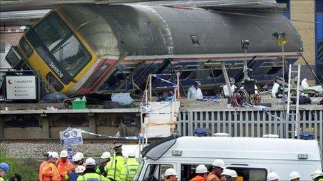 Potters Bar rail crash: Memorials mark 20th anniversary - BBC News