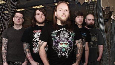 Metal band Malefice prepare for Download festival - BBC News