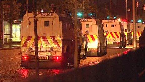 Belfast riots: Twenty-two police hurt and bus hijacked - BBC News