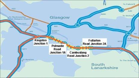 M74 extension: 'Marked difference for road users' - BBC News