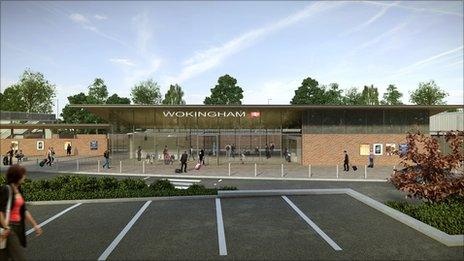 Wokingham railway station upgrade plans unveiled - BBC News